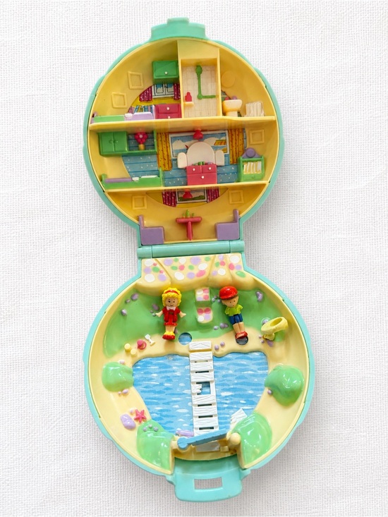 Toys | Vintage Polly Pocket Compact Playset W Dolls 9s Mini Dollhouse ...